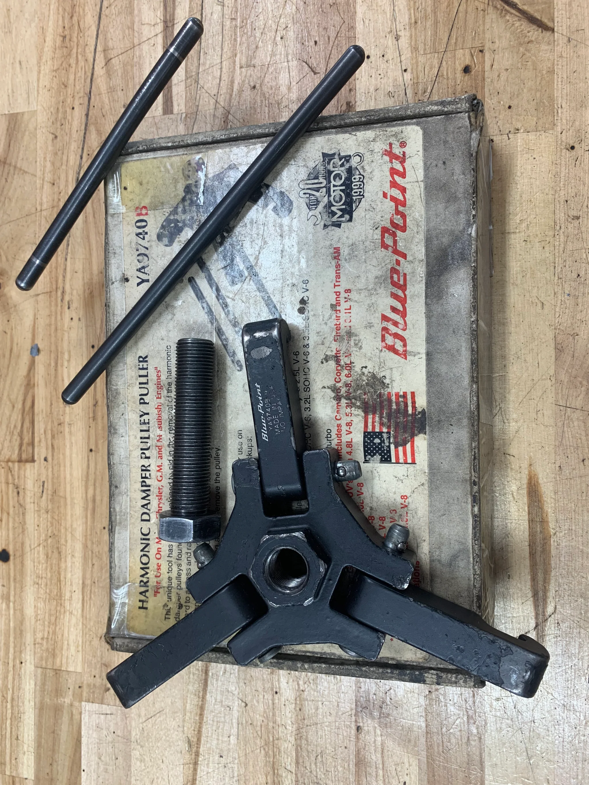 Buy Blue Point harmonic balancer puller set YA9740B from MRCToolsLLC on ...